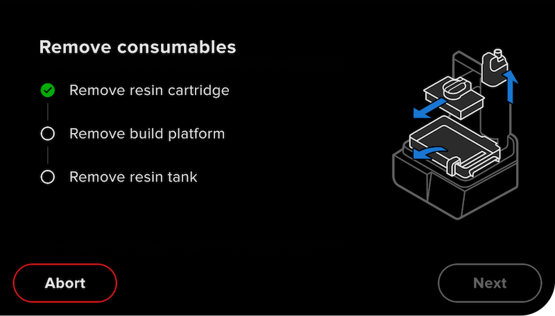 Inspecting the Backlight Unit and LPU (Form 4 and Form 4L generation)